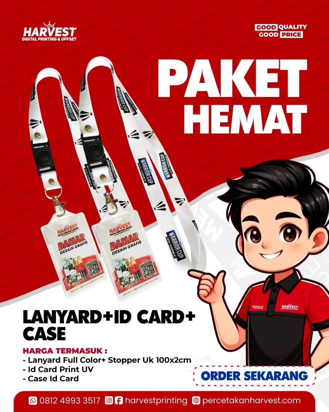 ID Card Lanyard Custom Terdekat, Cetak Mudah dan Siap Pakai ...